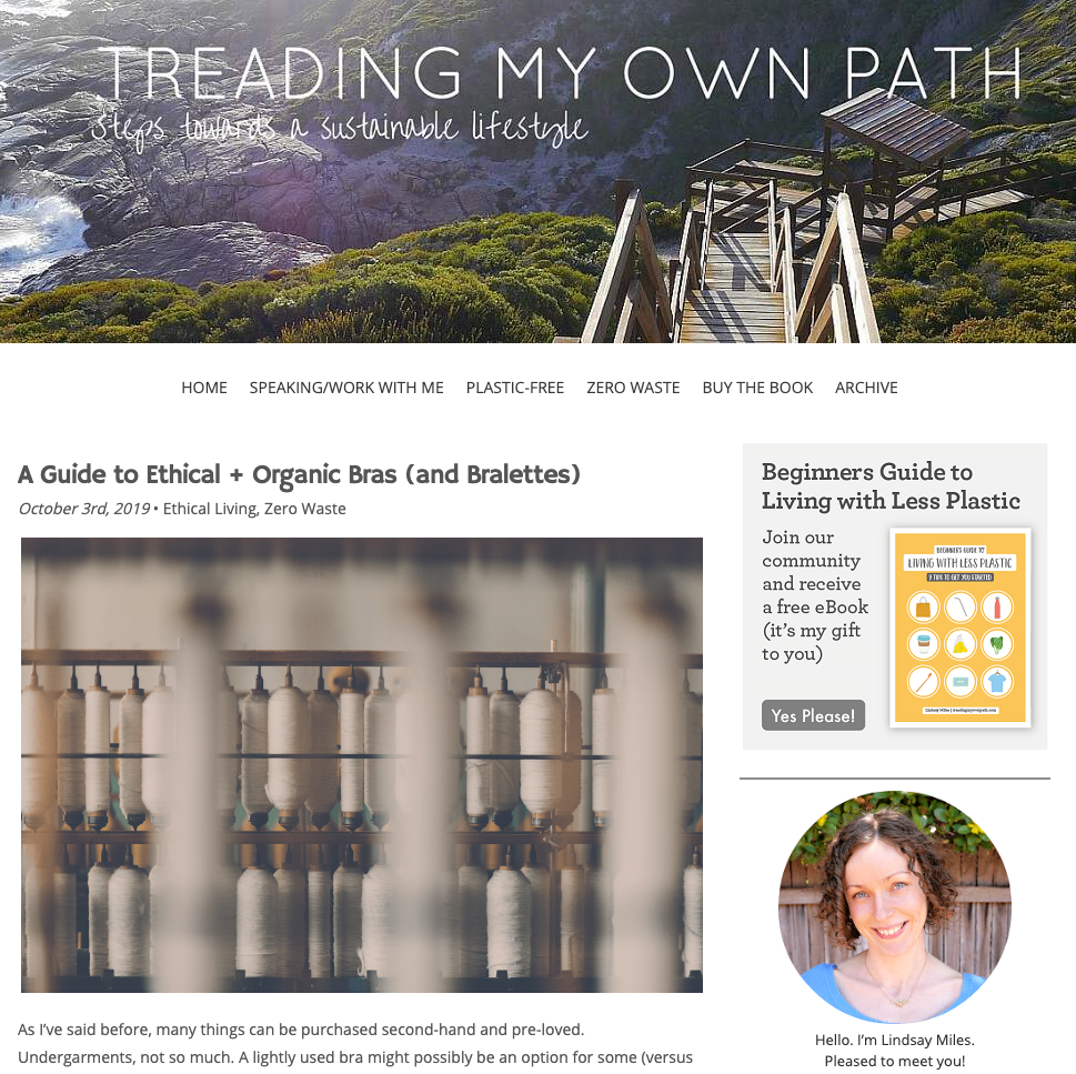 Bra review - by Treading My Own Path - October 2019 – The Very Good Bra